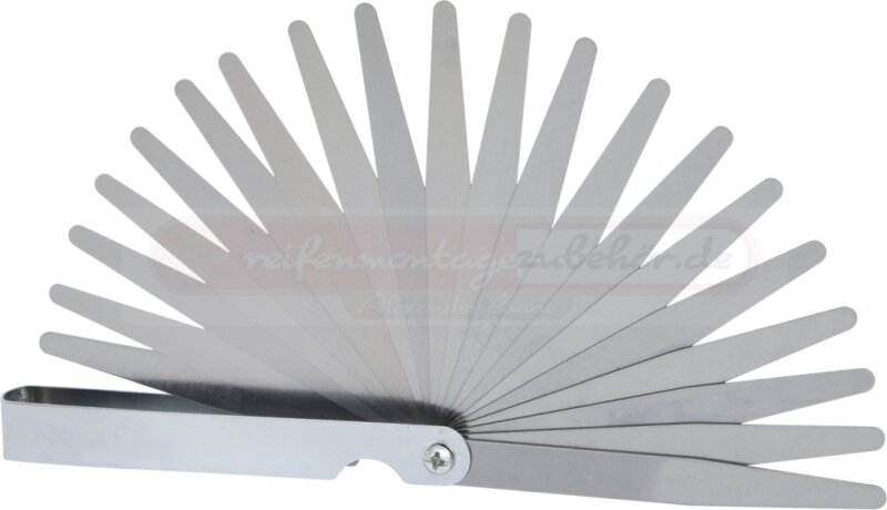 Fühlerlehre, 20 Blatt, 0,05-1mm, 10,44