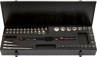 1/2" ERGOTORQUE®precision Ratschen-Drehmomentschlüssel-Satz, 40-200Nm