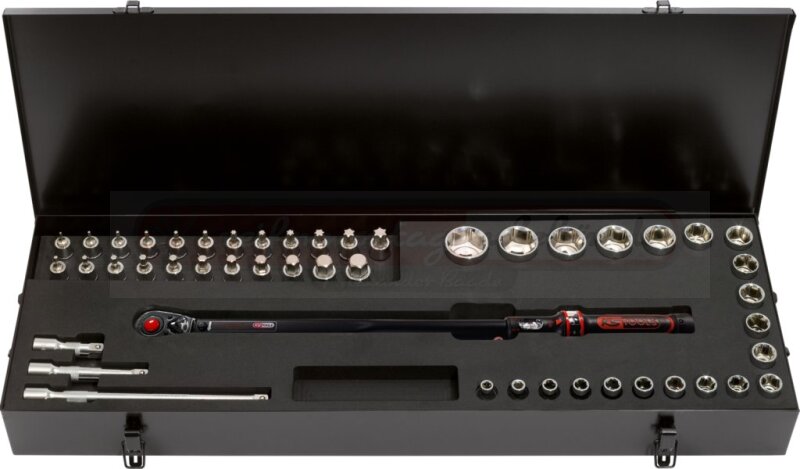 1/2" ERGOTORQUE®precision Ratschen-Drehmomentschlüssel-Satz, 60-320Nm