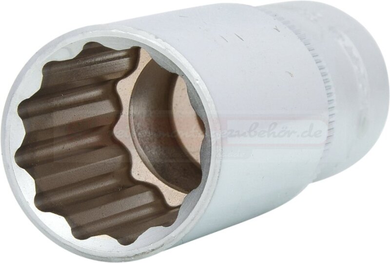 1/2" 12-kant-Stecknuss, lang, 22mm