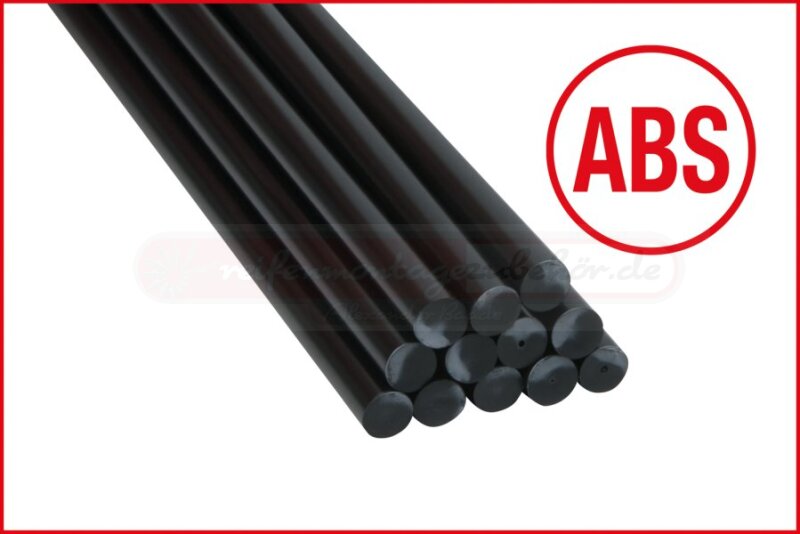 ABS (Acrylnitril-Butadien-Styrol) Reparatur-Sticks-Satz, 6-tlg, schwa